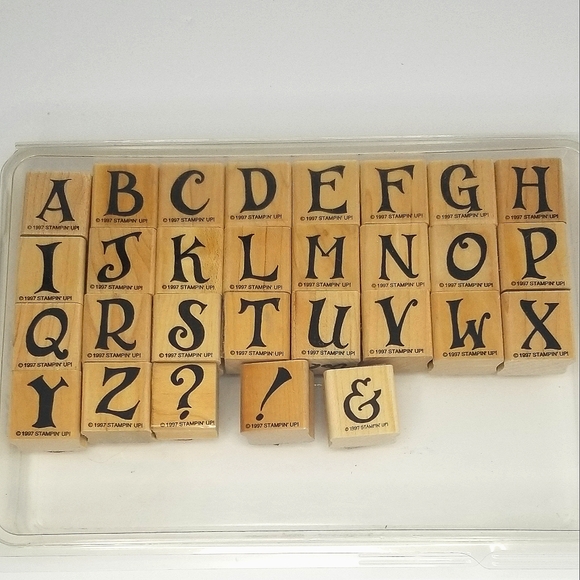 Stampin' Up! | Office | Stampin Up Vintage 997 Alphabet Antiques ...